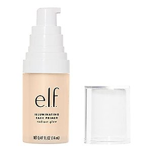 e.l.f. Cosmetics Illuminating Face Primer, Use as a Base for Your Makeup, Leaves Skin Glowing, 0.47 fl. oz.