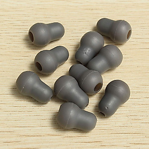Emivery 10PCS Super Soft Silicone Earplug Eartips Earpieces for Littmann Stethoscope (Gray)