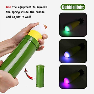 Sarpan Mortar Launcher Toy Set Gift for Kids Ages 6-12, Rockets Shooting Military Blaster Foam Play Game Kits with 5 Safe Foam Shells for Boys Girls