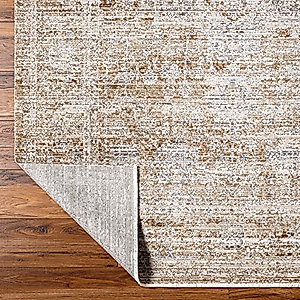 Becki Owens x Surya Margaret Washable Outdoor Area Rug, 5'3" x 7'10", Taupe/Brown