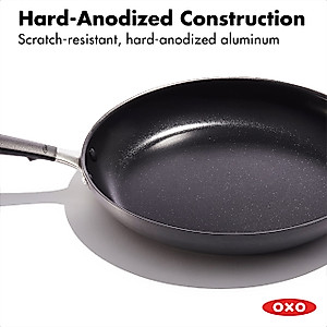 OXO Frying Pan, Non Stick Magneto Induction Pan - Induction & Oven Safe Cookware - 30 cm, Black