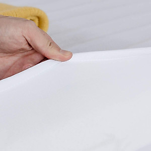 COSTWAY Heated Mattress Pad W/Safety with 8 Temperature Regulation 4 Mode Timeing Function Washinable and Detachable Electric Blanket, White(Double Size)