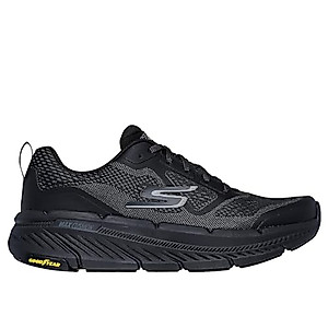 SKECHERS Men's Max Cushioning Premier 2.0, Black/Charcoal, 11.5