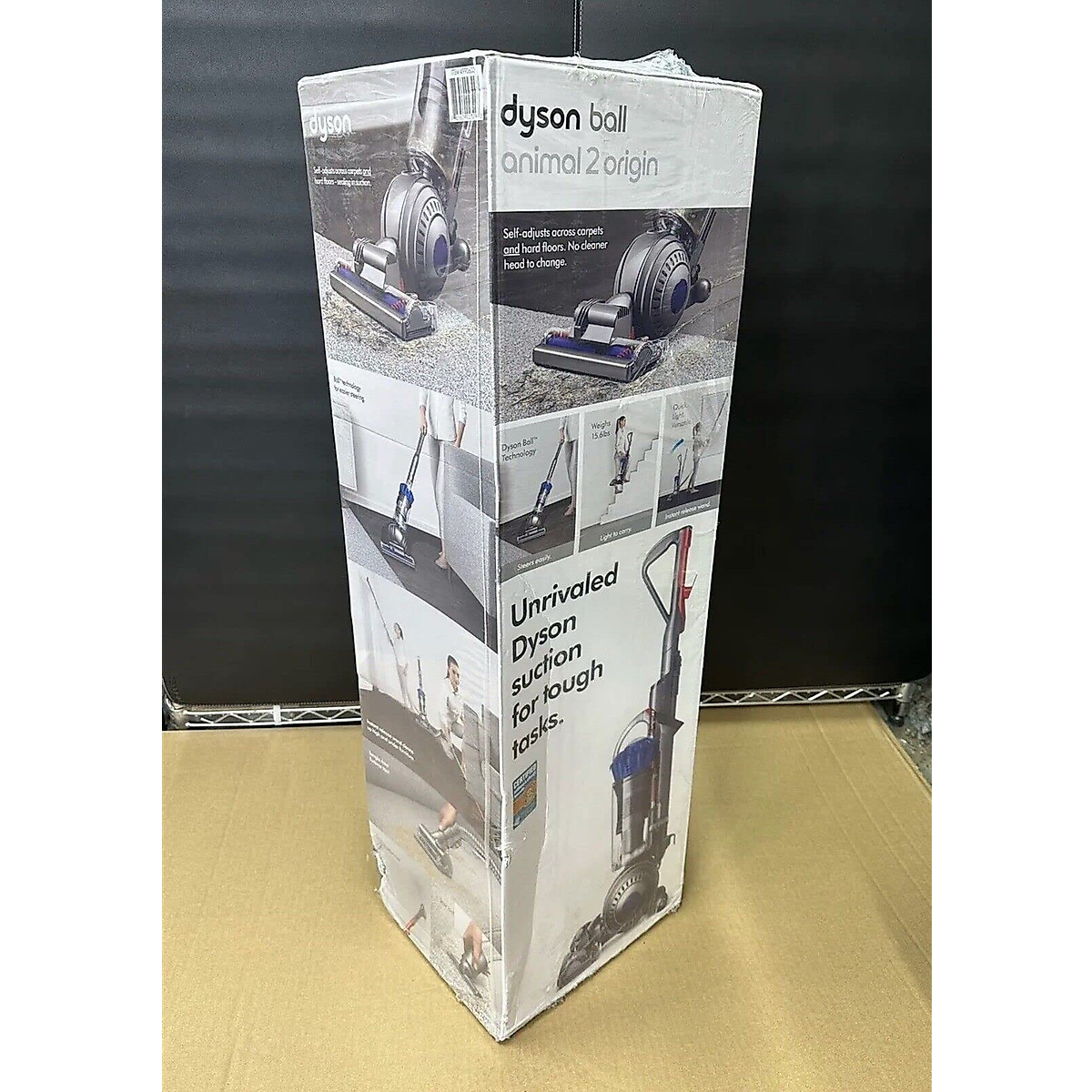 Dyson Ball Animal 2 Upright Corded Vacuum Cleaner: HEPA Filter, Height Adjustment, Self-Adjusting Cleaner Head, Telescopic Handle, Rotating Brushes, Blue