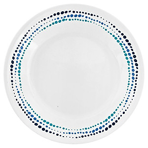 Corelle Livingware 16-Piece Dinnerware Set, Ocean Blues, Service for 4