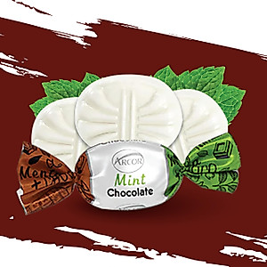 Arcor Chocolate Filled Mints Premium Hard Candy, Bulk Pack, 2Lbs