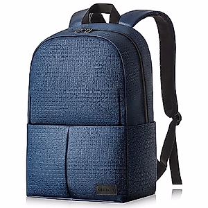 BLUEFATTY Casual Daypack Backpack Waterproof Travel Backpacks For Women Men Lightweight Backpack with Breathable Shoulder Straps for Hiking-Blue