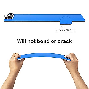 Deli Plastic Clipboard, Clip Board with Low Profile Clip, Standard A4 Letter Size Clipboards for Nurses, Students, Office and Women, Blue, 2 Pack