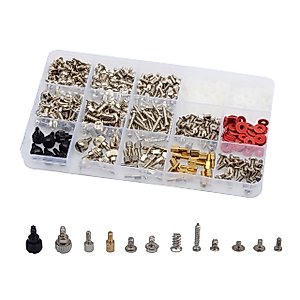 QTEATAK 508 PCS pc Basic Computer Standoffs Set & Screws Kit for Motherboard HDD Hard Drive, Case, Power Card, Graphics, Fan, Chassis, CD-ROM, ATX Case
