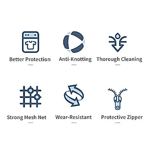 Delicates Mesh Laundry Bags, Mesh Laundry Bag for Delicates Washing Machine, Laundry Mesh Wash Bags for Blouse, Bra, Dress, T-shirt, Stocking, Underwear, Lingerie, Jeans - 3pcs SizeL