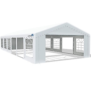 PEAKTOP OUTDOOR 20'X40' Party Tent Heavy Duty Outdoor Gazebo Wedding Tent Event Shelter Canopy with Carry Bags