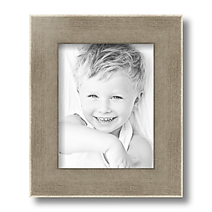 ArtToFrames 7x9 Inch Gold Picture Frame, This 2.00 Inch Custom MDF Poster Frame is Muted Prosecco Gold - Comes with Foam Backing 3/16 inch and Regular Glass (FBPLBW74-1622-7x9)