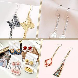 Hypoallergenic Earring Making Kit, modacraft 2000Pcs Earring Making Supplies Kit with Hypoallergenic Earring Hooks, Earring Findings, Earring Backs, Earring Pins Jump Rings for Jewelry Making Supplies
