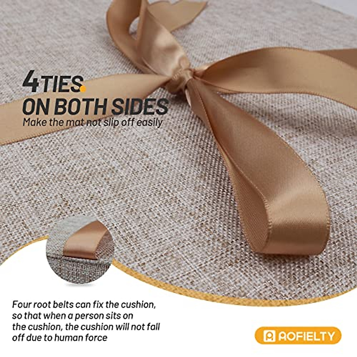 ROFIELTY Custom Bench Cushion Window Seat Cushions Indoor Bench Cushion Bay Window Cushion for Bench Cushions for Indoor Furniture Bench Pads (Light Brown,31x12x2Inch)