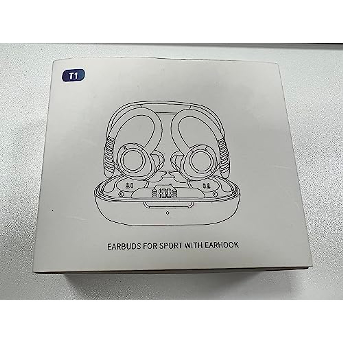 taobosec Bluetooth Headphones, Bluetooth Earbuds, HiFi Stereo Sound, Bluetooth 5.1, IPX7 Waterproof, 50 Hours Playtime with Charging Case, Suitable for Work, Games