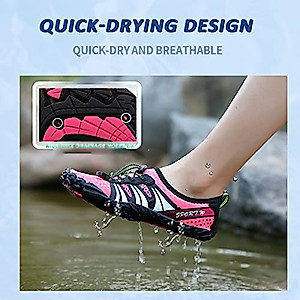 OYUXMAS Mens Womens Water Shoes Beach Barefoot Swim Pool Shoes Socks Anti-Slip Breathable Quick Dry Lightweight Slip-on Walking Aqua Sports Park Boating Fishing Diving Surfing Outdoor Sport Hiking