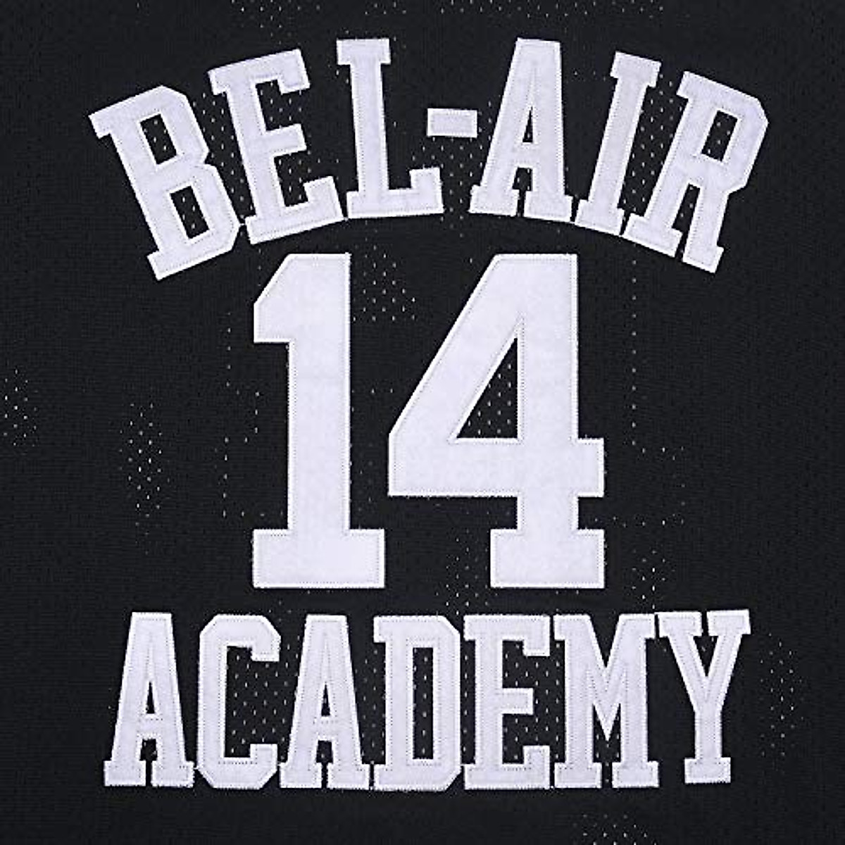CAIYOO #14 The Fresh Prince of Bel Air Academy Basketball Jersey for Men 90S Hip Hop Clothing for Party (Black, X-Large)