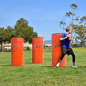 GoSports XTRAMAN Blocker Pop-Up Defenders 3 Pack - Safely Simulate Defenders for All Major Sports - Basketball, Soccer, Football and More, Black