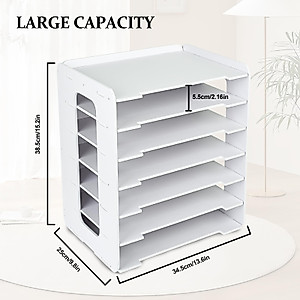 CELSOL Vinyl Roll Holder, Countertop Cabinet Vinyl Roll Storage Organizer, Holds Over 60 Vinyl Rolls, Dust-Reduced, Stable and Durable, Superior Protection, Ideal for Craft Room Organization