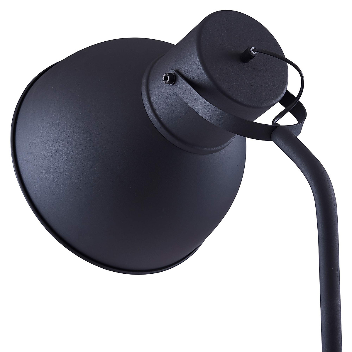 Versanora Aaron Modern Floor Lamp Tall Standing Light with Adjustable Shade for Living Room Reading Bedroom Office, 71 Inch Height, Black