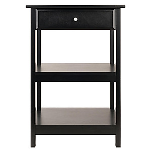 Winsome Delta Printer Stand Black Home Office, 20.87x20.24x30.71