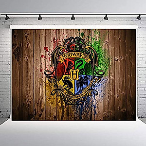 7x5ft Magic Wizard School Backdrop,Magic School Background for Photography Boy Birthday Party Decoration Supplies