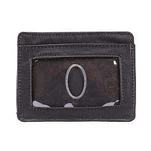 Big Skinny Open Sided Mini Skinny Card Slim Wallet, Holds Up to 9 Cards, Black