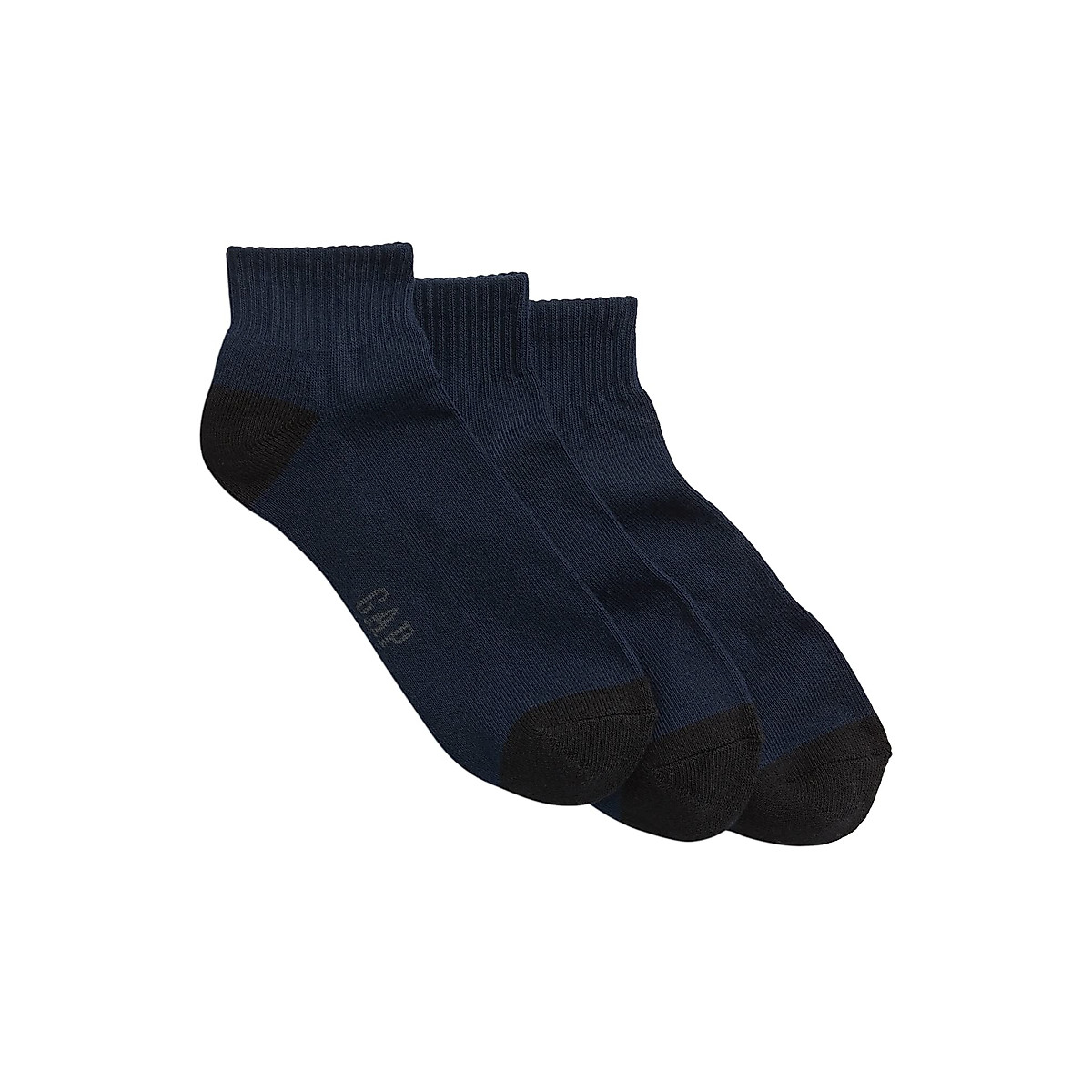 GAP Mens Quarter Cut Socks, Multi-Pack Adult Ankle Socks, Soft & Stretchy, Tapestry Navy, One Size