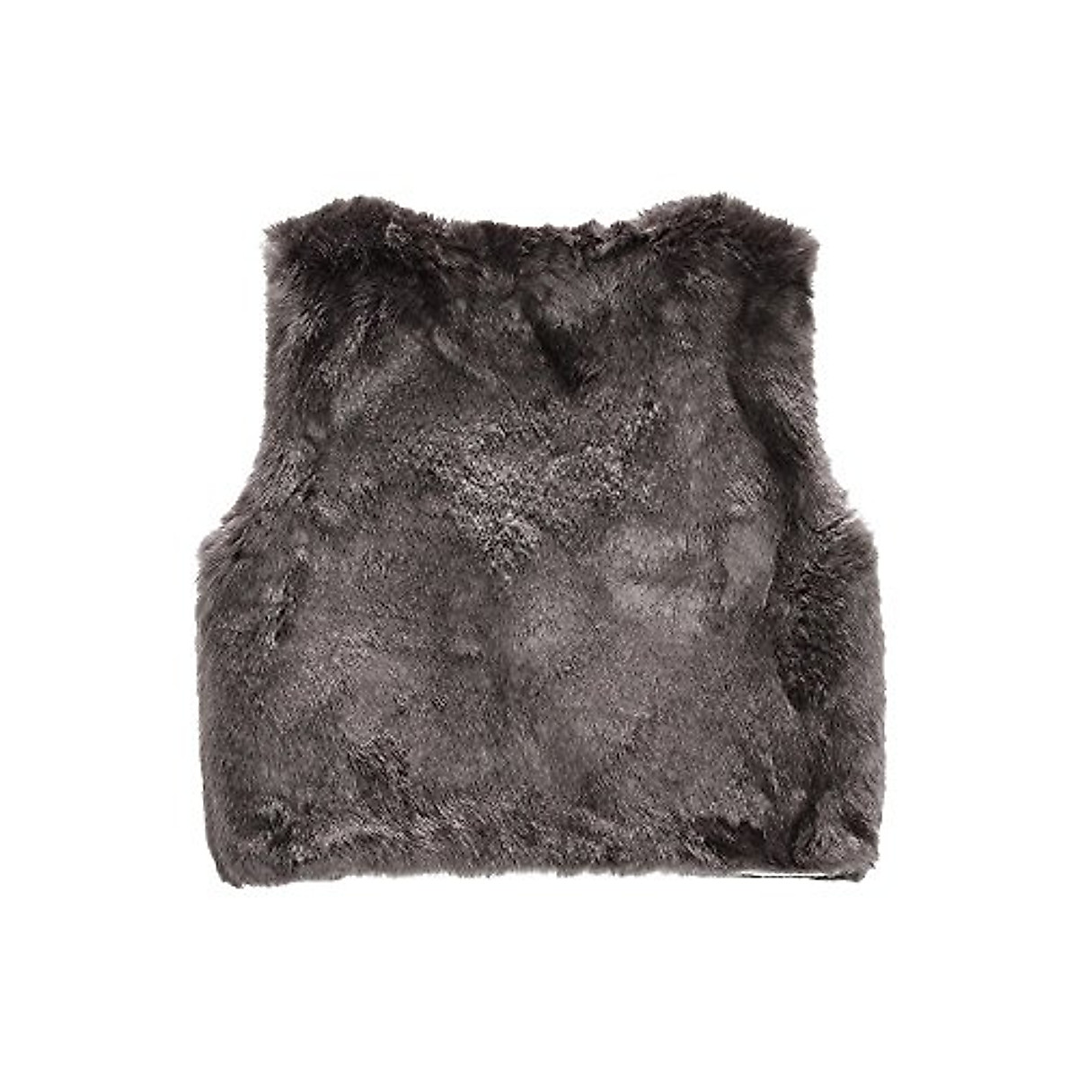 LJYH Baby Girls Dark Gray Faux Fur Vest Children Spring Autumn Fox Outerwear jackets 12-18M