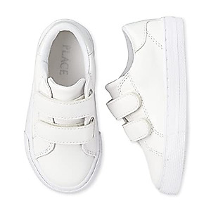 The Children's Place,girls,The Children's Place Toddler Girls Sneakers,Uniform Low Top Sneakers,White,4 Toddler