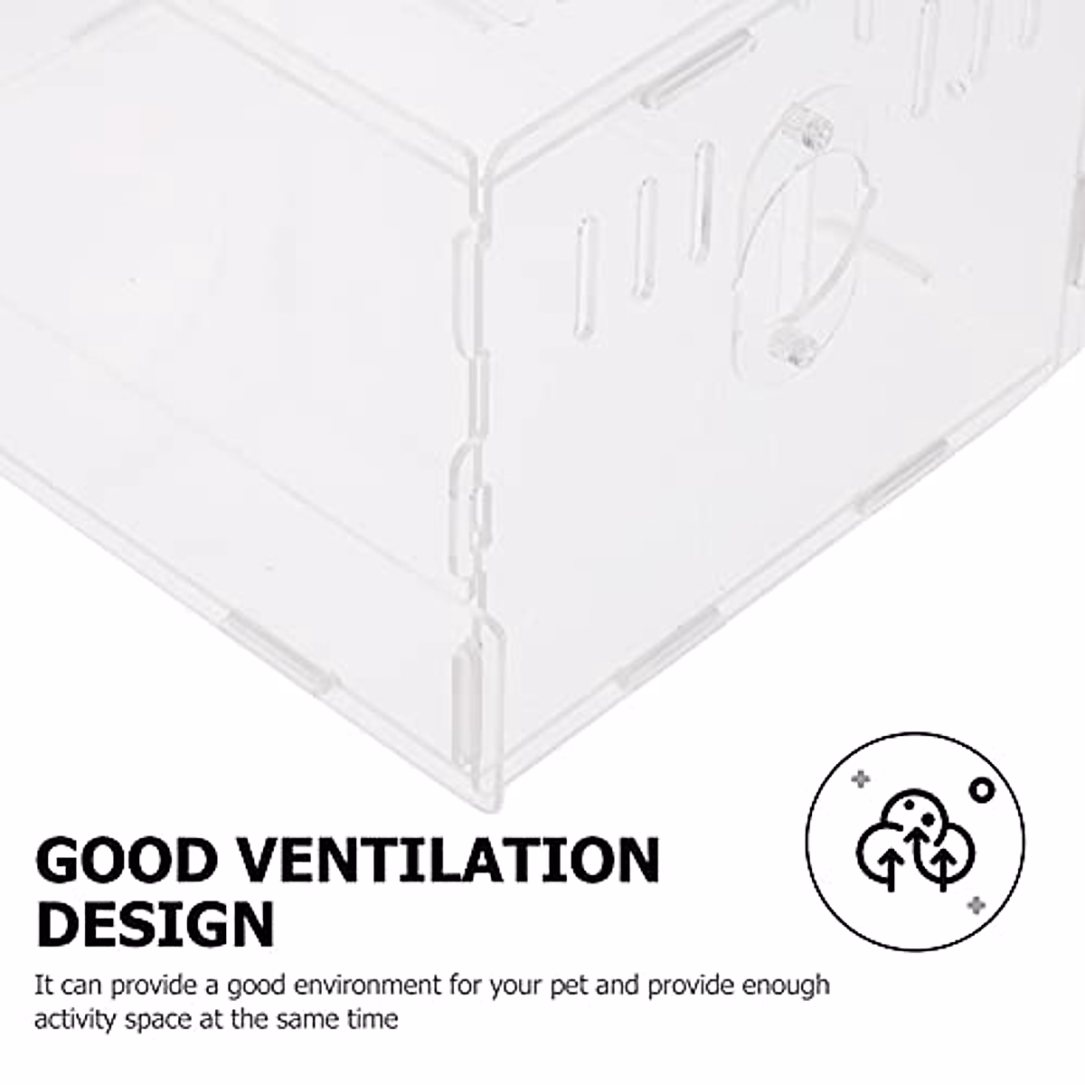 Mipcase Pet Playpen Chinchilla Cage Hamster Supplies Acrylic Small Animal Gerbil House Rabbit cage Bunny Habitat Acrylic Hamster cage Chinchilla Cage Hamster Supplies Chinchilla Cage