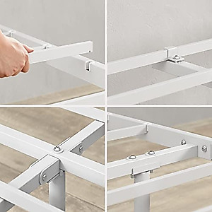 ZINUS Florence Metal Platform Bed Frame / Mattress Foundation / No Box Spring Needed / Easy Assembly, White, Full