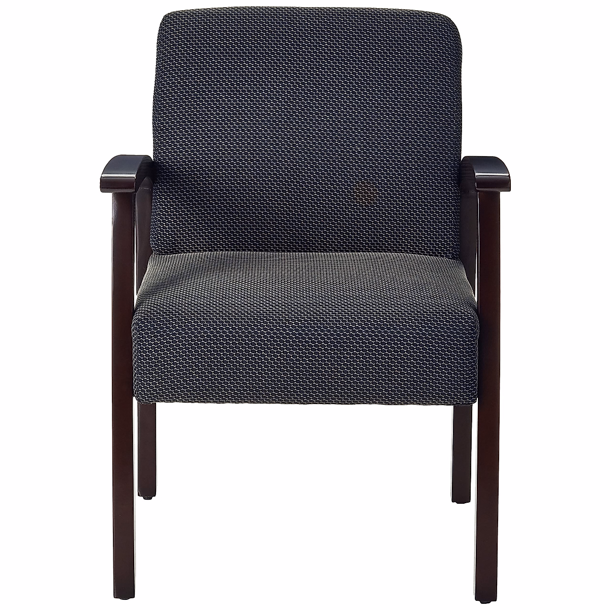 Lorell Chair, 24D x 27.16W x 35H in, Charcoal/Espresso Frame