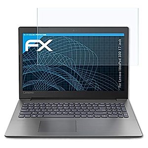 atFoliX Screen Protection Film Compatible with Lenovo IdeaPad 330 17 inch Screen Protector, Ultra-Clear FX Protective Film (2X)