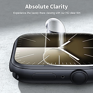 LK 6 Pack Apple Watch Series 9 Series 8 Series 7 41mm Screen Protector, [Self-Healing] TPU Film, Anti-Scratch, Ultra-Thin Screen Protector Designed for iWatch 9/8 / 7 41mm, Clear