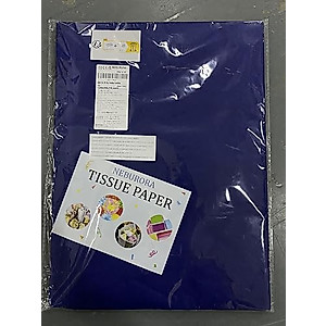 NEBURORA 120 Sheets Blue Tissue Paper 14 x 20 Inches Navy Blue Wrapping Tissue Paper Bulk Blue Wrap Paper Sheets for Gift Bags Packaging Floral Filler Crafts Birthday Baby Shower Wedding Decor(Blue)