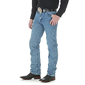 Wrangler Men's Premium Performance Cowboy Cut Slim Fit Jean, Stonewashed, 32W x 36L
