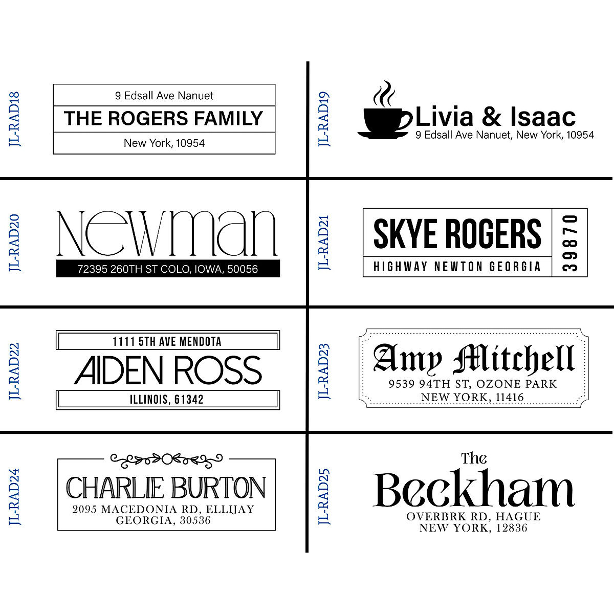 Custom Return Address Stamp - Custom Self-Inking Address Stamp with Name Custom Rubber Address Stamp (Self Inking)