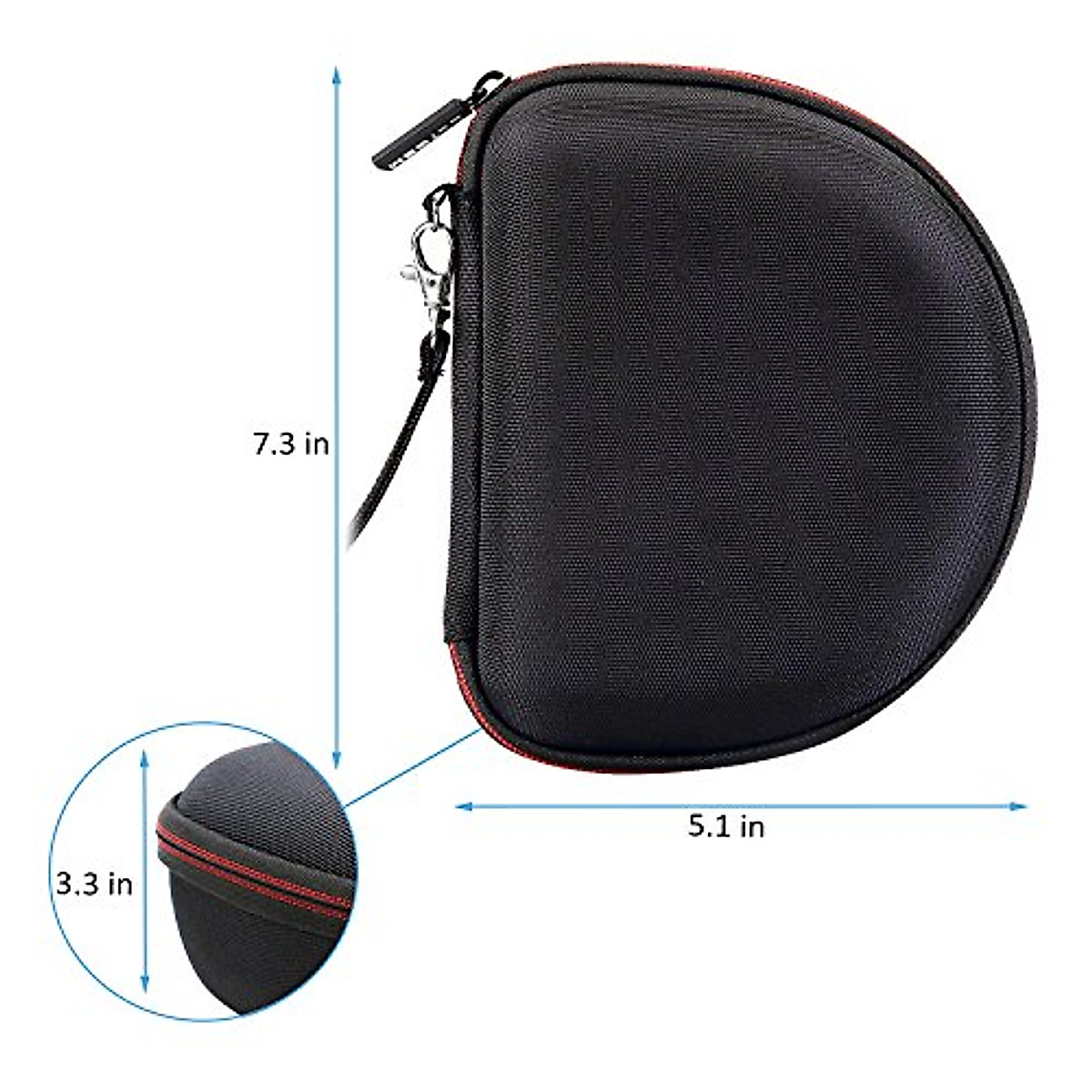 LTGEM Headphone Case for Beats Studio3/Solo3/Solo2/Solo Pro Wireless On-Ear Headphones - Travel Carrying Storage Bag(Case Only)
