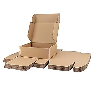 PHAREGE 12x9x4 inch Shipping Boxes 20 Pack, Brown Cardboard Gift Boxes with Lids for Wrapping Giving Women Men Presents, Corrugated Mailer Boxes for Packaging Mailing Small Business