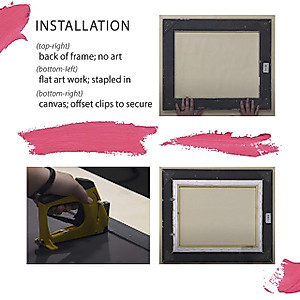 Creative Mark Plein Air Wooden Picture Frame - 16X20 Gold - Professional Single Frame for Art Panels, Stretched Canvas, Pictures and More, Glass and Backing not Included