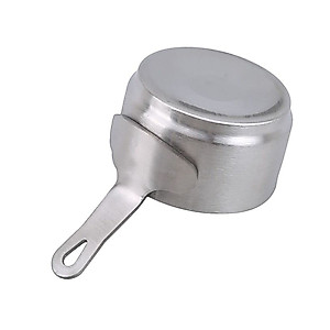 2pcs Mini Sauce Pan, Stainless Steel Milk Pot, Cooking Sauce Cup with Handle
