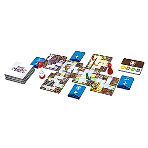 Sit Down! Magic Maze - Real-Time Gameplay, Move the 4 Characters Through the Mall Before the Timer Runs Out - Co-operative, Everyone Has a Different Power, 1-8 players, 15 mins, Ages 8+, Medium