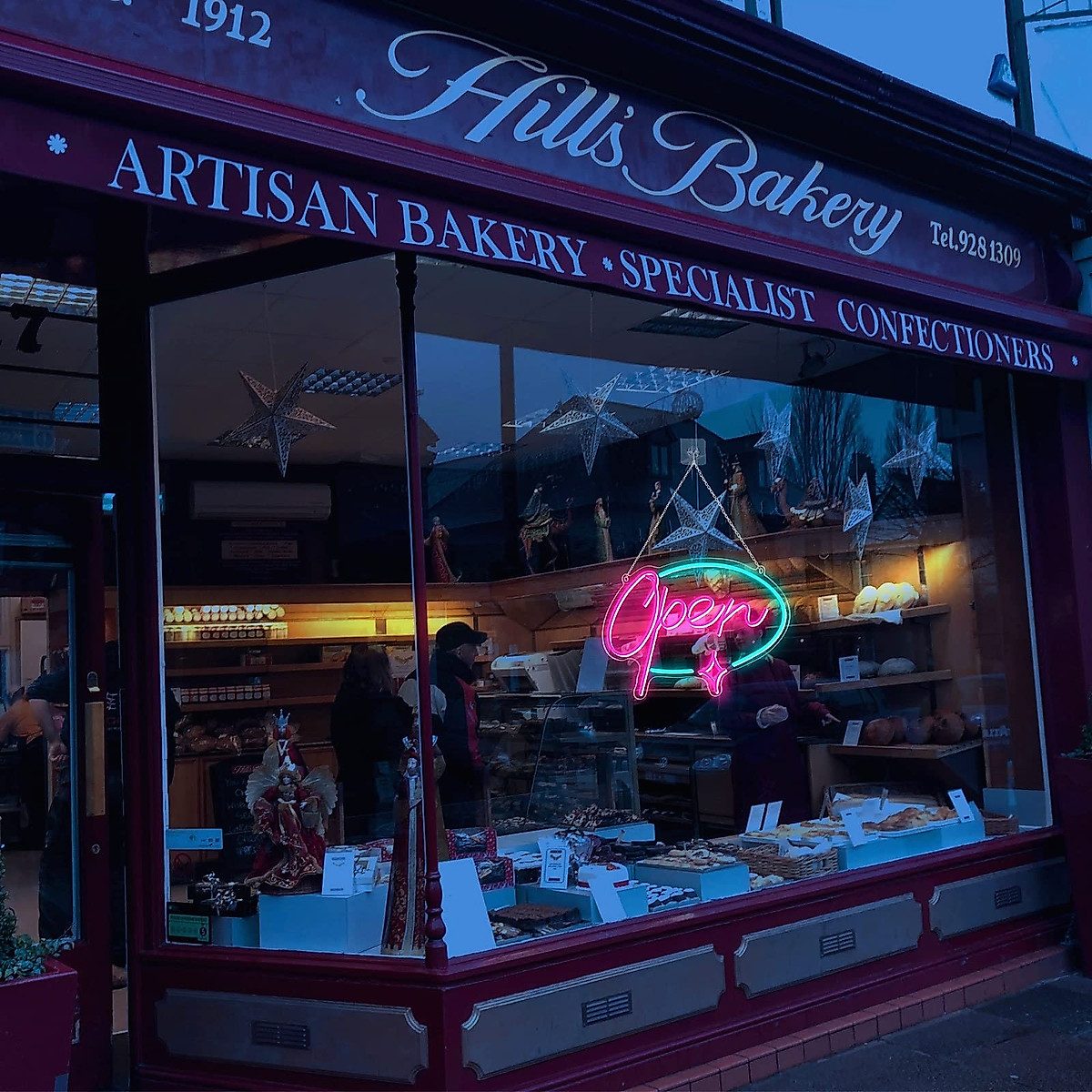 Neon Open Sign for Business, 15.75"x11.4" Led Open Signs for Business & Store Window, Adjustable Brightness Ultra Bright Neon Light Open Sign for Party Bar Salon Coffee Shop Club Hotel Wall Decor