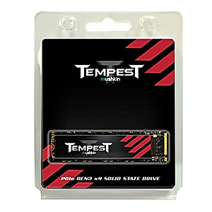 Mushkin Tempest – 1TB PCIe Gen3 x4 NVMe 1.4 – M.2 (2280) Internal Solid State Drive (SSD) – 3D NAND Flash - (MKNSSDTS1TB-D8)