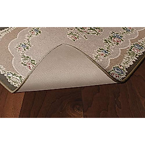 Brumlow MILLS Rosewood Traditional Floral Home Décor Area Rug for Living Room, Kitchen, Dining, Bedroom or Doorway Runner Rug, 22" x 60", Brown