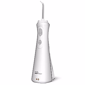 Waterpik Cordless Plus Water Flosser with 4 Flossing Tips, Rechargeable and Portable for Travel and Home, ADA Accepted, White WP-450