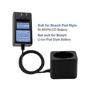 Exmate 18V 3.5Ah Ni-MH Battery with 1.2-18V Charger Compatible with Bosch BAT181 BAT025 BAT026 BAT160 BAT180 BAT189 PSR 18 VE-2 GSR VE-2 GSB 18 VE-2 2607335277 13618 22618 23618 1644K 1662B 3860CK