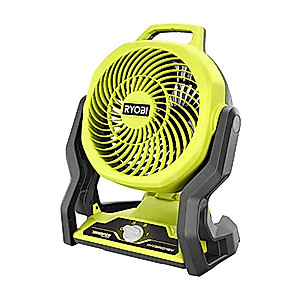 RYOBI ONE+ 18V Cordless Hybrid WHISPER SERIES 7.5 in. Fan Kit with 2.0 Ah Battery and Charger (PCL811KN) Bulk Packaged