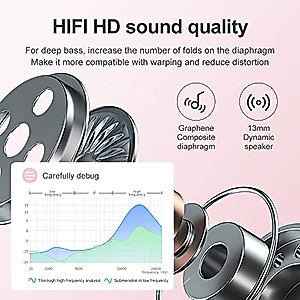 Hoseili 2023new editionBluetooth Headphones.Bluetooth 5.2 Wireless Earphones in-Ear，LED Power Display IPX7 Waterproof Band Microphone Touch Control Portable Charging Case for iOS Android PC. YJA7